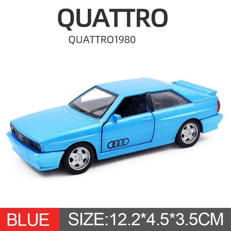 RMZ CITY 1:36 Коллекционная металлическая машина Audi Quattro1980