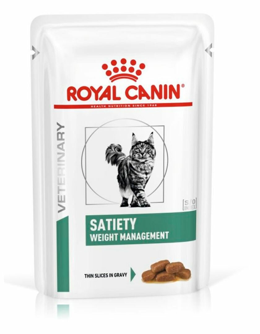 Влажный корм диетический для взрослых кошек Royal Canin Satiety Weight Management для снижения веса 85 г 1 шт