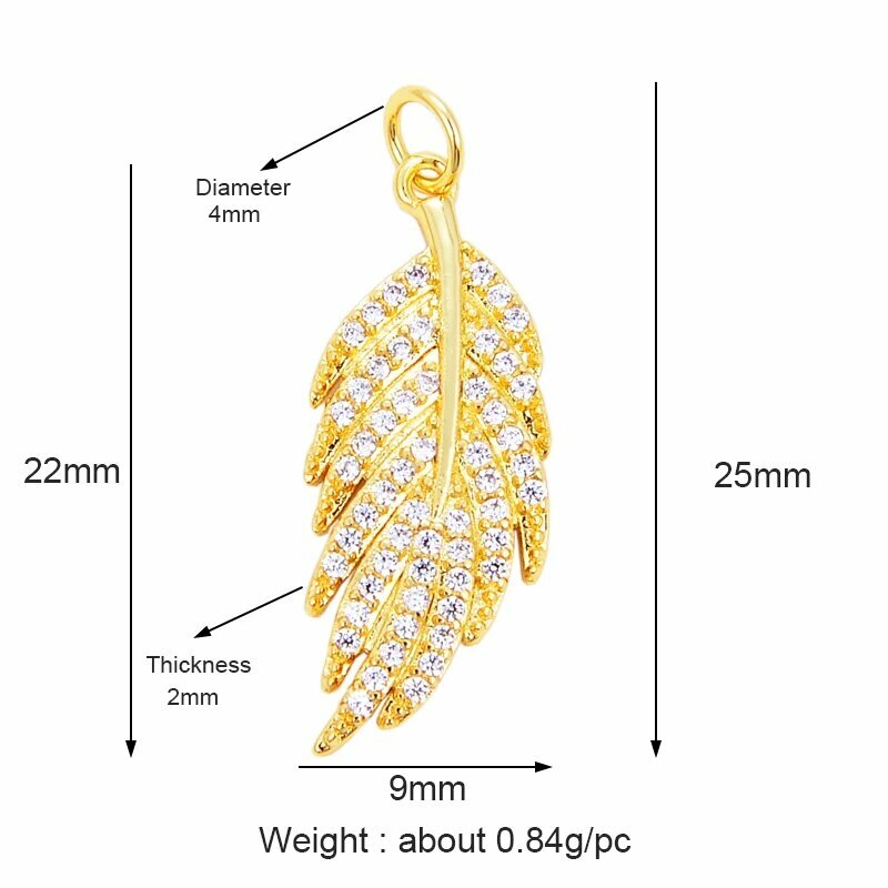 Золотой шарм для украшений L44 L449275-Gold