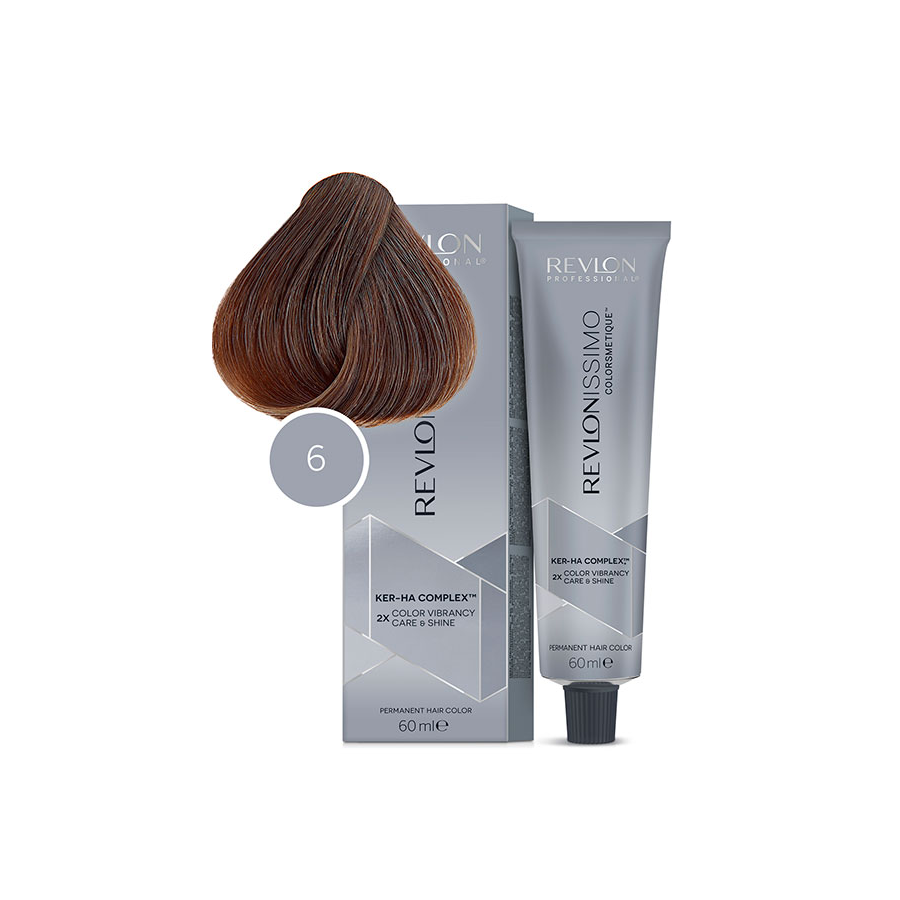 Revlon Professional Revlon Revlonissimo Colorsmetique High Coverage 6 - Перманентная краска для седых волос темный блонд 60 мл