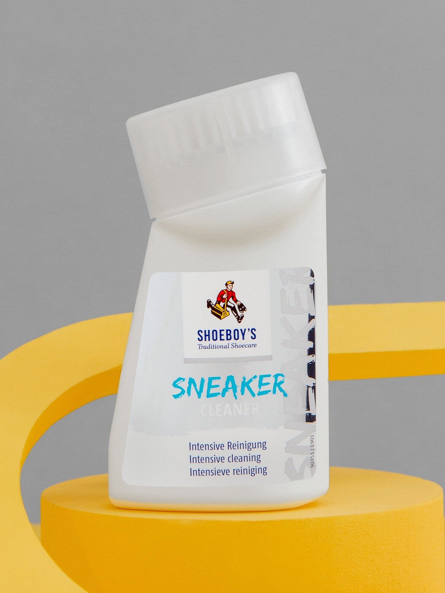 Очиститель для спортивной обуви Sneaker Cleaner 75 ml. с щеткой. Средство для ухода за обувью SHOEBOY'S