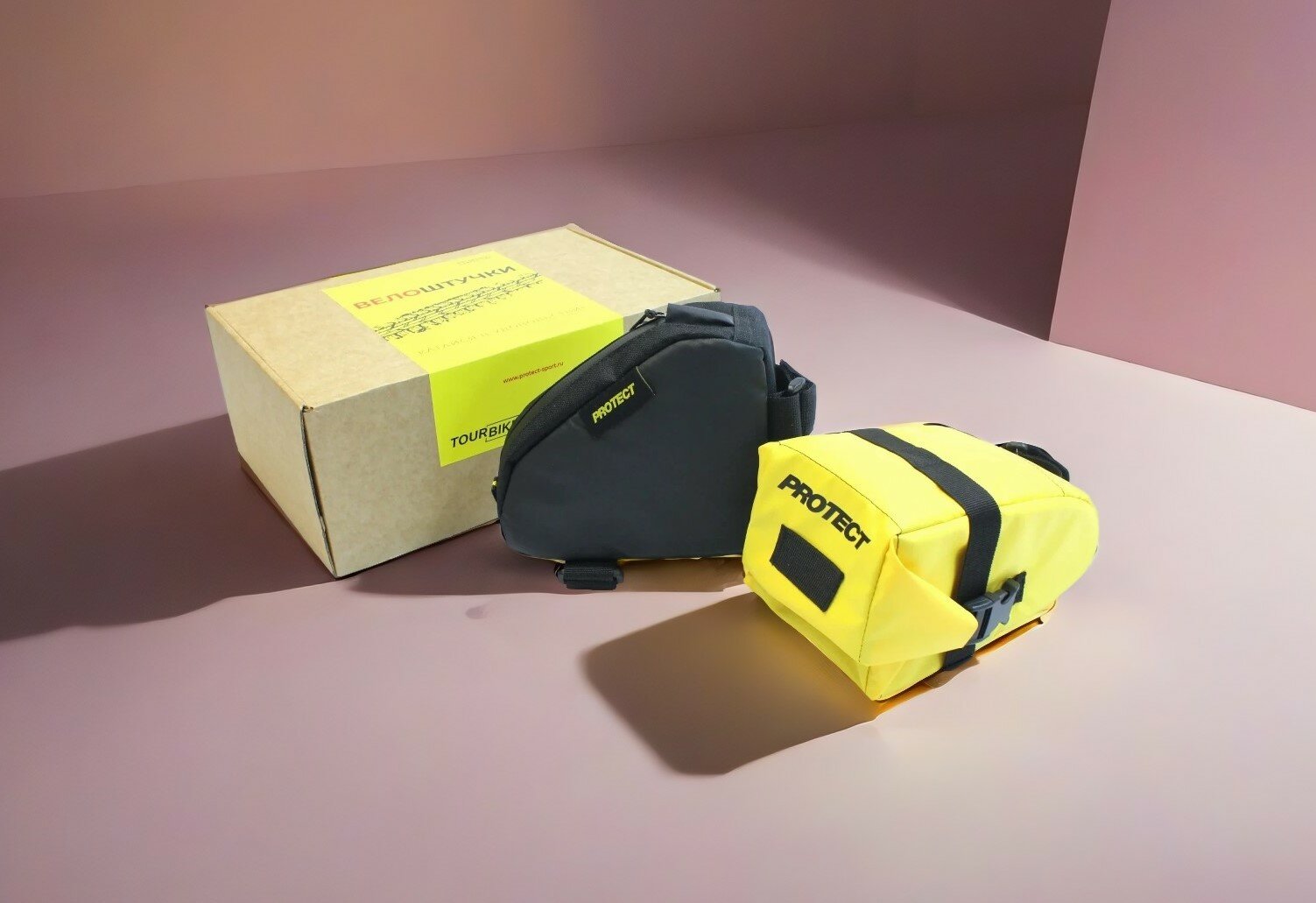 Подарочный набор велоштучки №4, велосумка на раму и велосумка под седло.