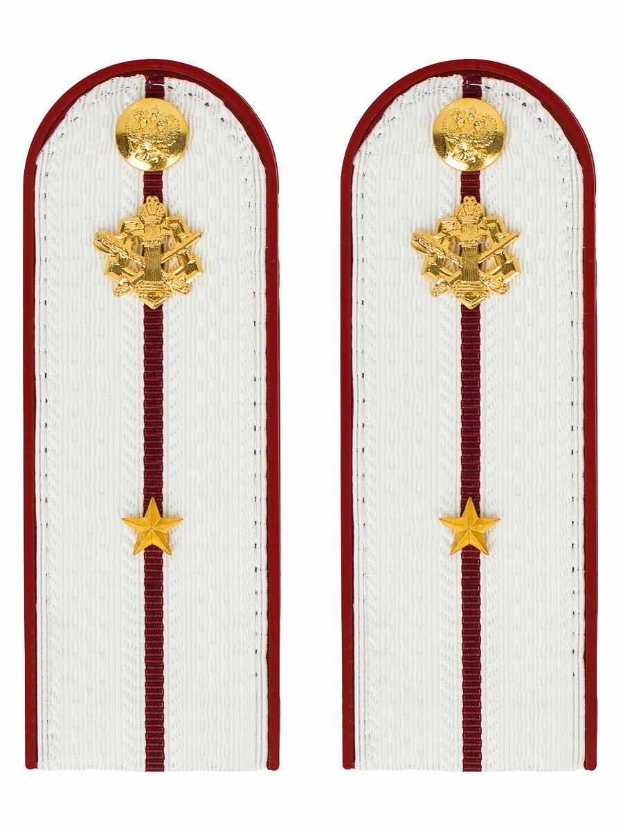 Погоны фсин на рубашку пластик, звание Младший лейтенант 14х5,5см 752400