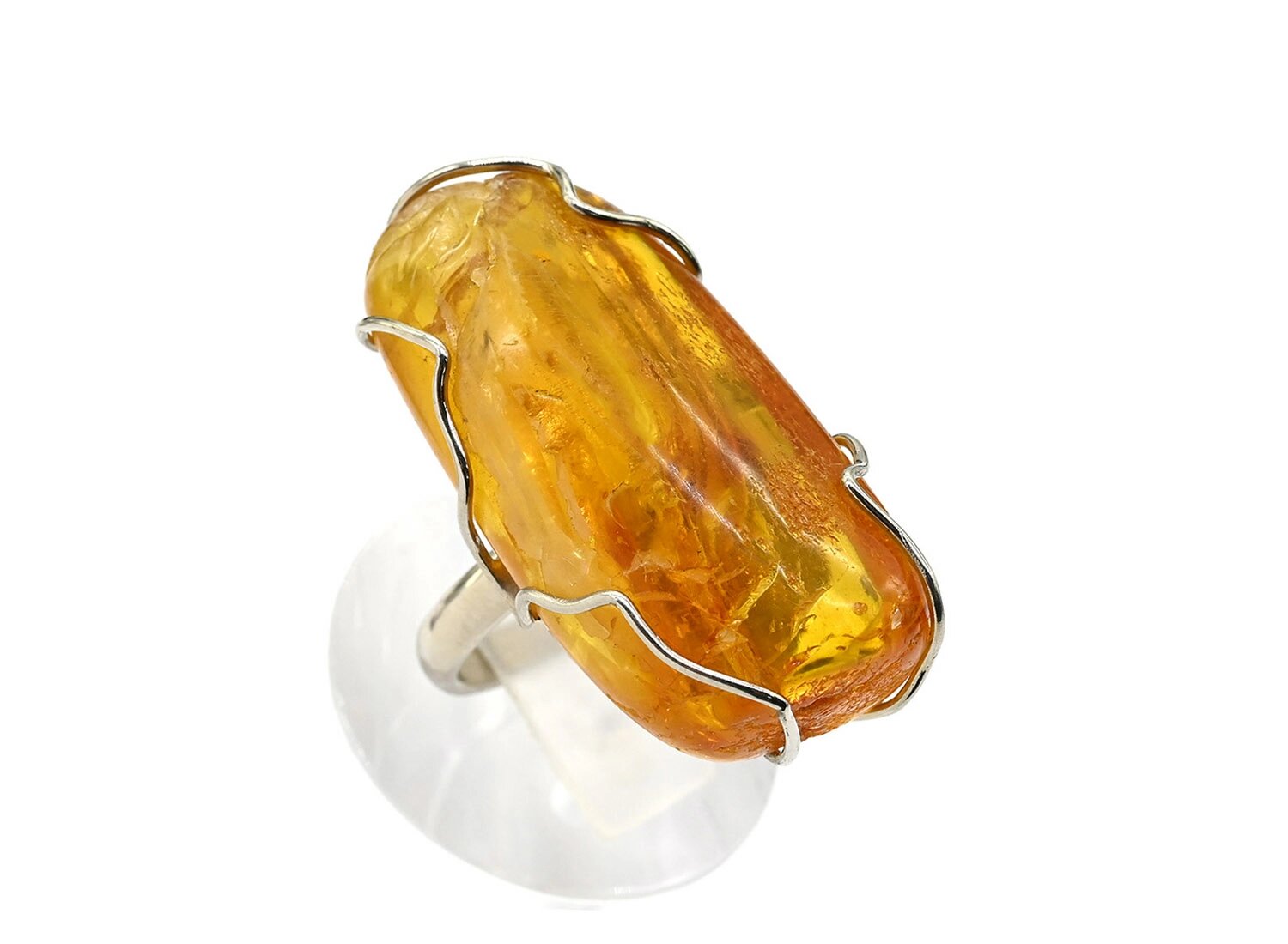 Кольцо, янтарь