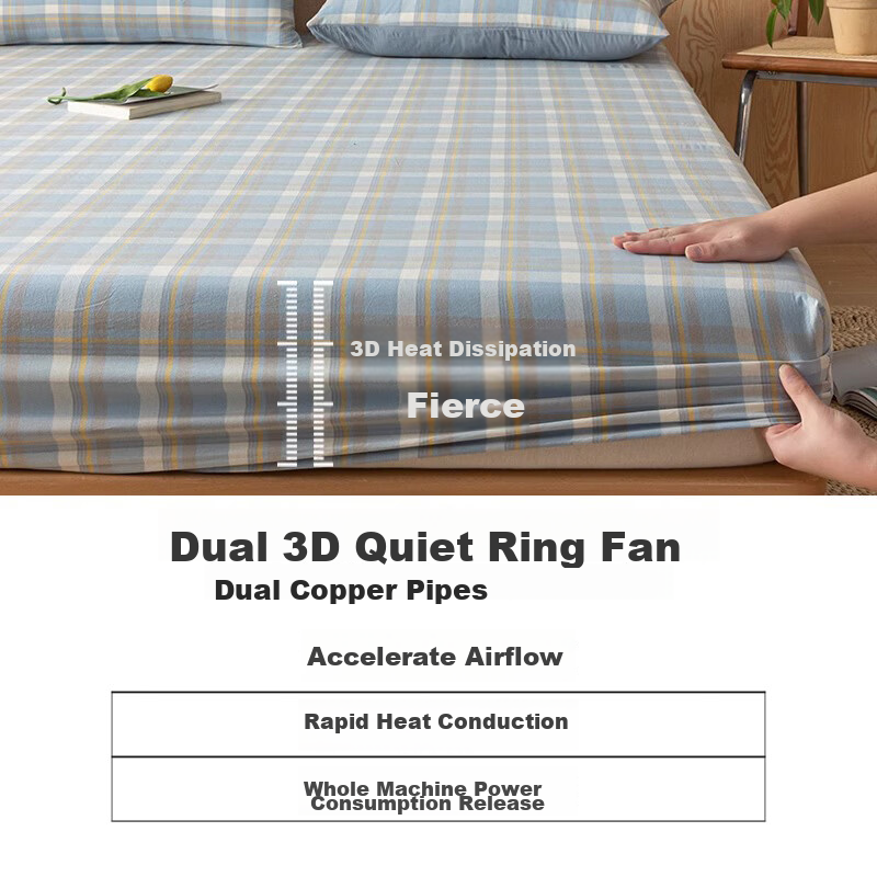 MUJI Class A Pure Cotton Fitted Sheet Single Piece, 1.5x2 Meter Double Bed Cover Protective Cover, Full Coverage Fitted Sheet Bed Cover