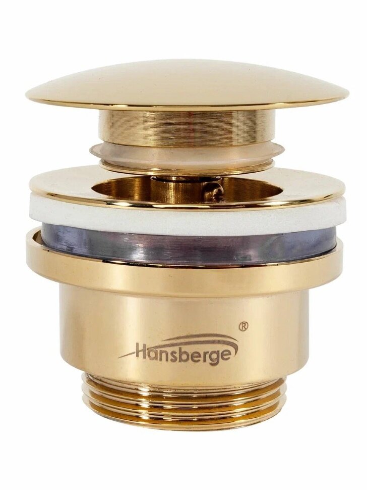 Донный клапан Hansberge H107GO Золото