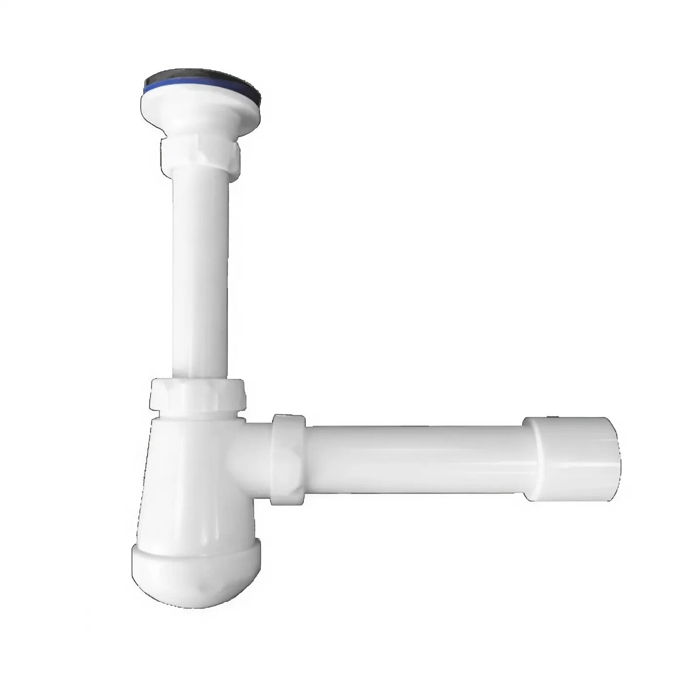 Сифон для умывальника бутылочный 1 1/4"x40 с прямой трубкой выпуск с нержавеющей решёткой Орио АВ-320521