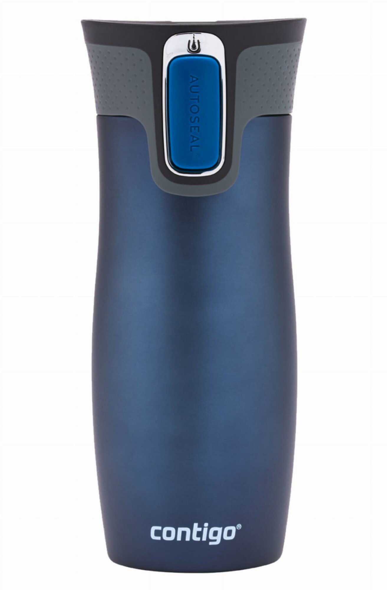 Decathlon Термокружка Contigo West Loop 2.0 470 мл, с вакуумной изоляцией, из нержавеющей стали, матовая синяя