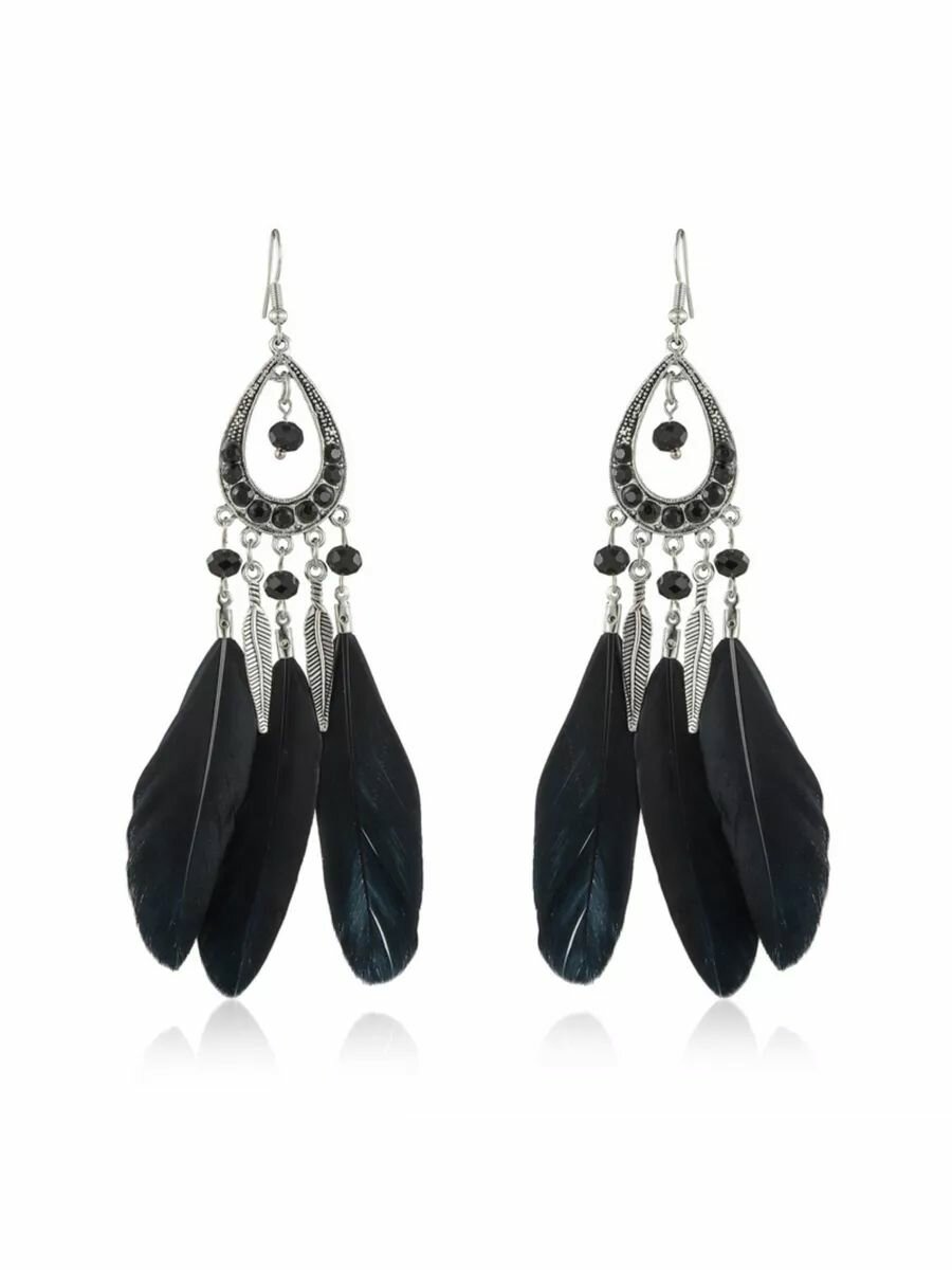 Серьги, искусственный камень