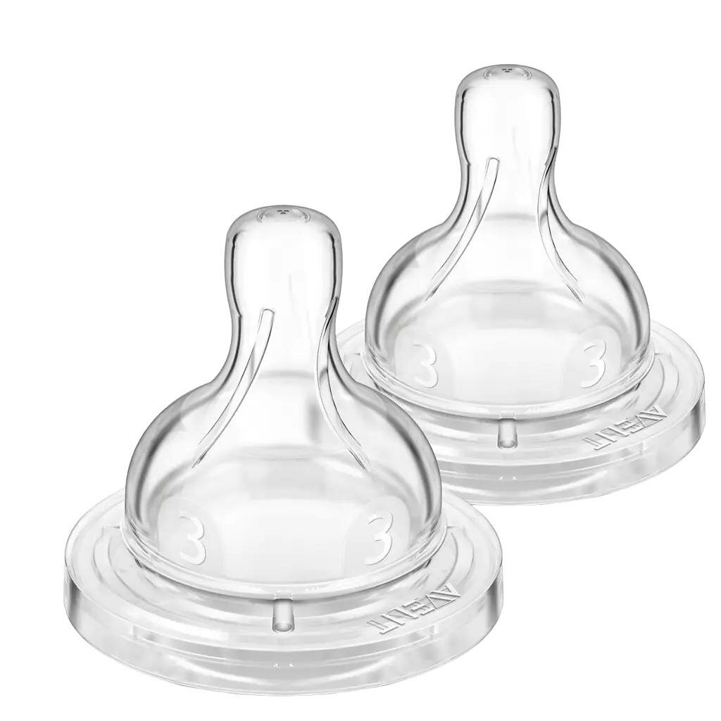 Соски для бутылочки Philips Avent "Anti-colic", с 3 месяцев, 2 шт