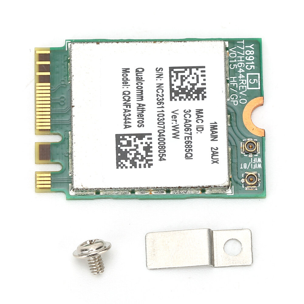 Двойная беспроводная сетевая карта QCNFA344A WiFi для Bluetooth Chip Model Model Module для Windows