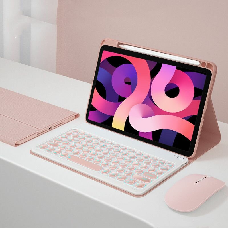 Чехол-клавиатура MyPads для Xiaomi Pad 5 / Pad 5 Pro 11' 2021 с подсветкой Bluetooth и мышью