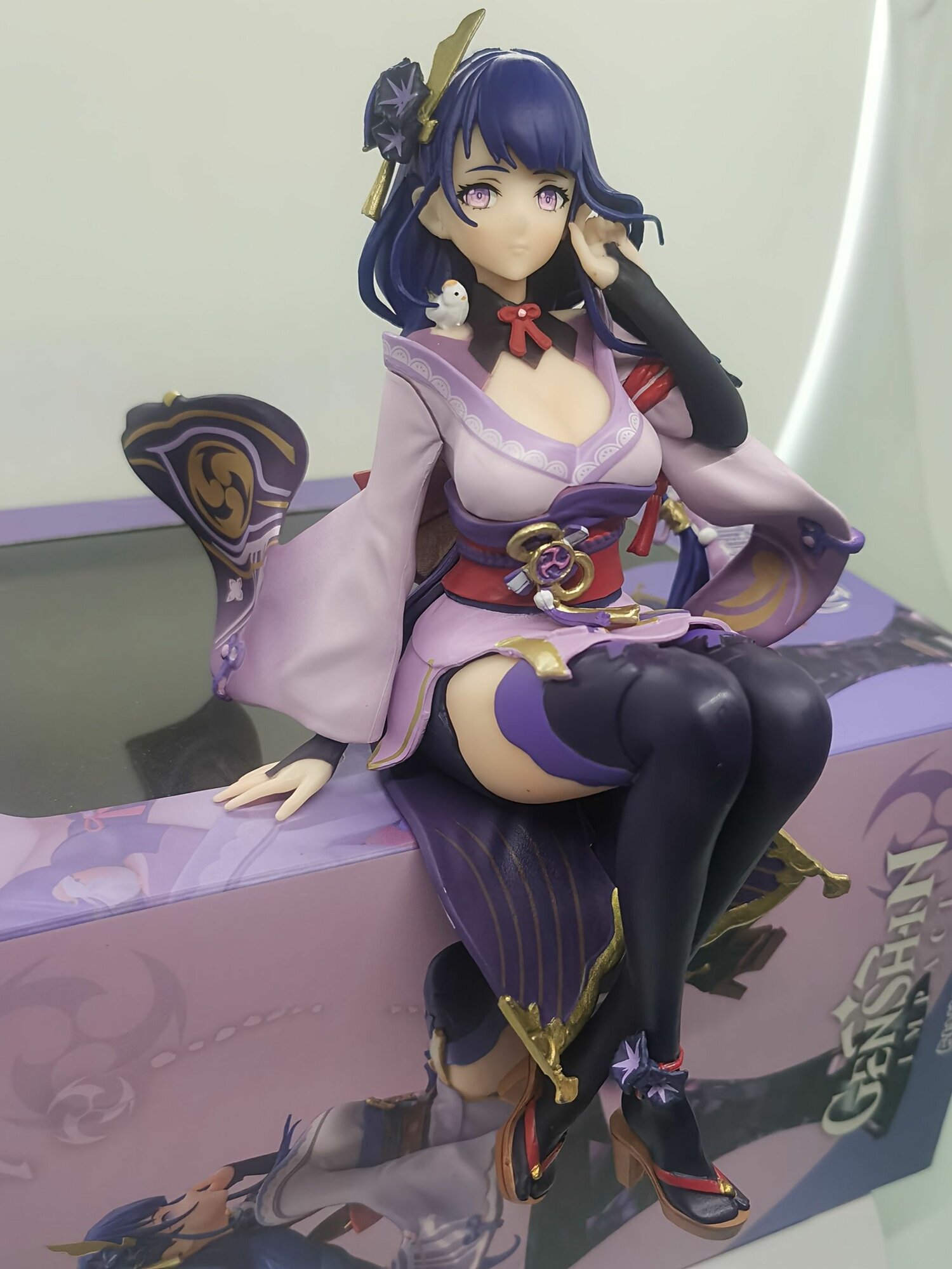 Фигурка Райден Сёгун (Raiden Shogun) из Genshin Impact Аниме фигурка 18 см, коллекционная модель, качественный ПВХ, подарок фанатам