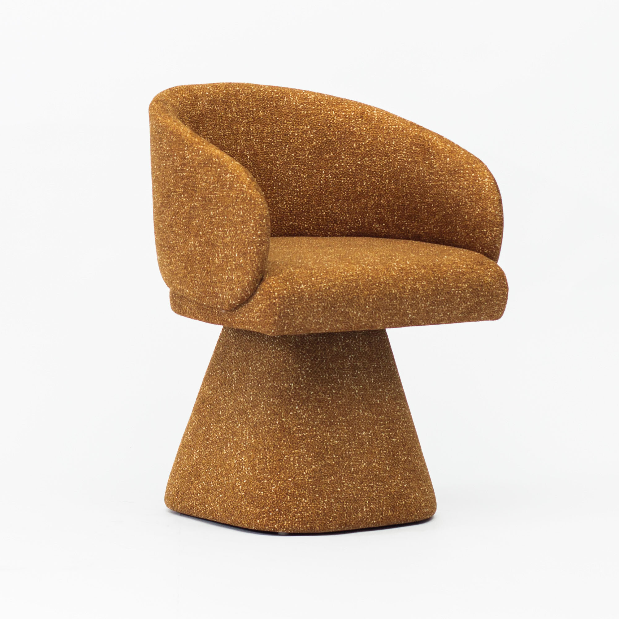 Стул Милан вращающийся терракотовая ткань для дома/для гостиной/для столовой/для кафе/кухонный стул/стул кухонный