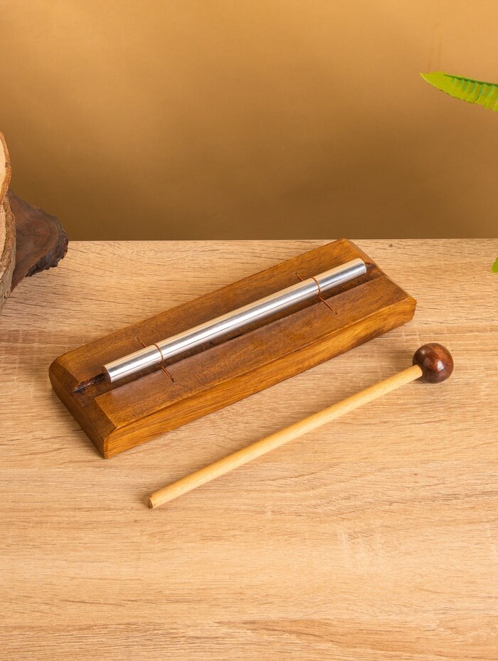 Сувенирный музыкальный инструмент "Ксилофон" махагон, алюминий, 19х6,5х3 см