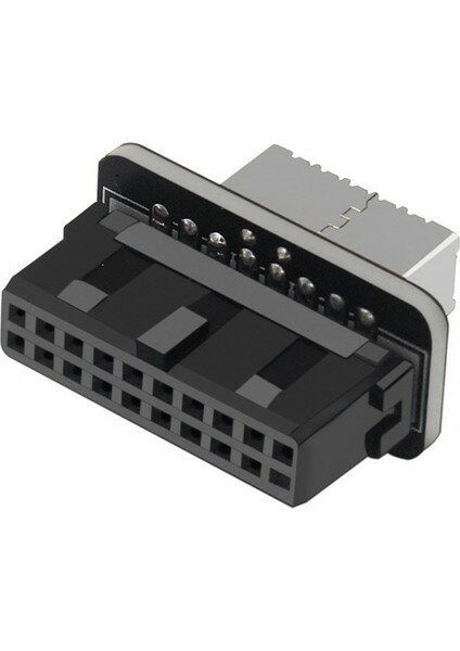 Адаптерная плата USB 3.0 Type-E, USB3.0 19P/20P to TYPE-E, черная плата, размер 80x50 мм, поддерживаемые системы WinXP Win7 Win8 Win10 32/64bit Mac Linux, 1 шт.