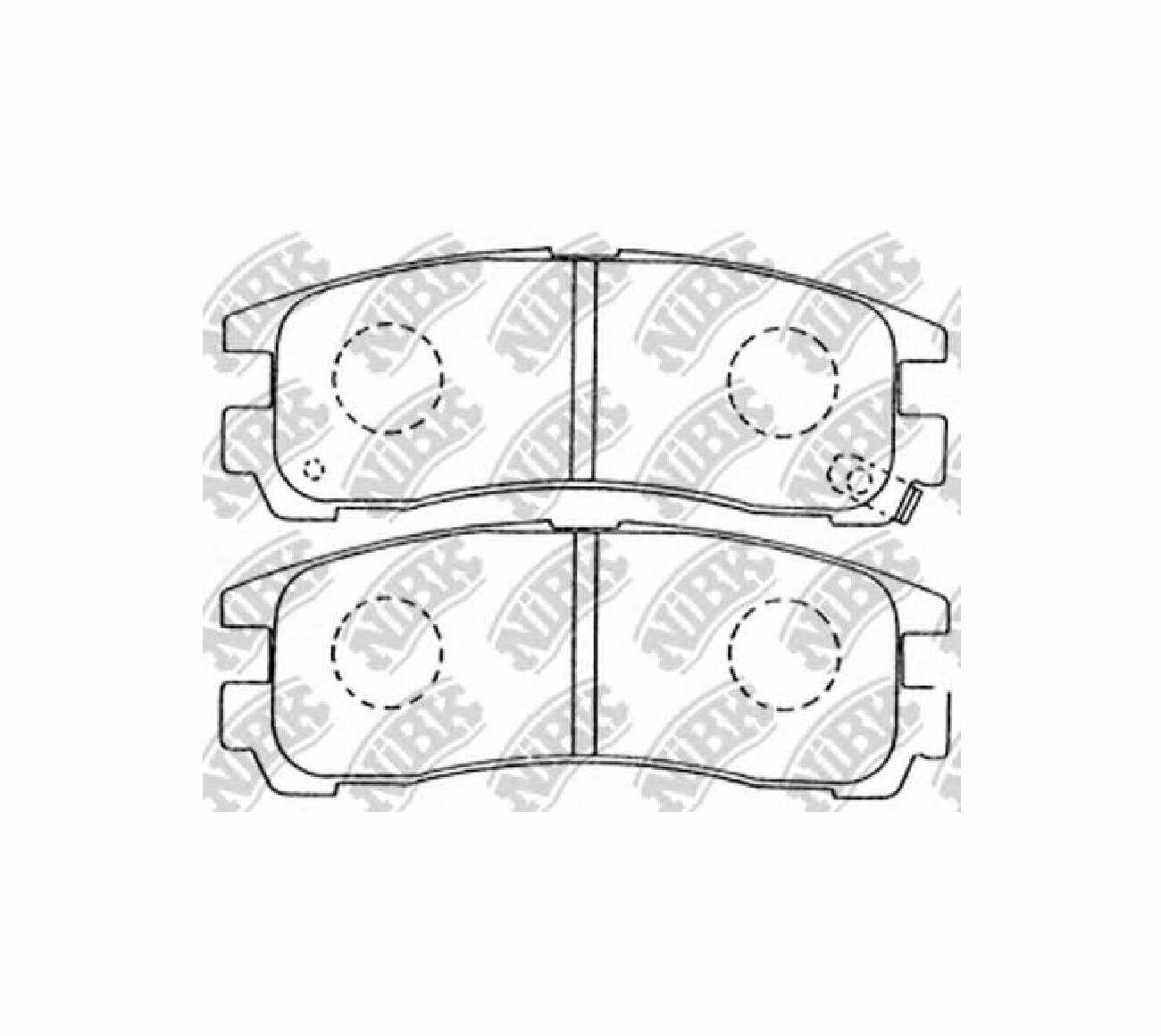 Колодки тормозные для автомобилей NiBK PN3174 (запчасти и комплектующие)
