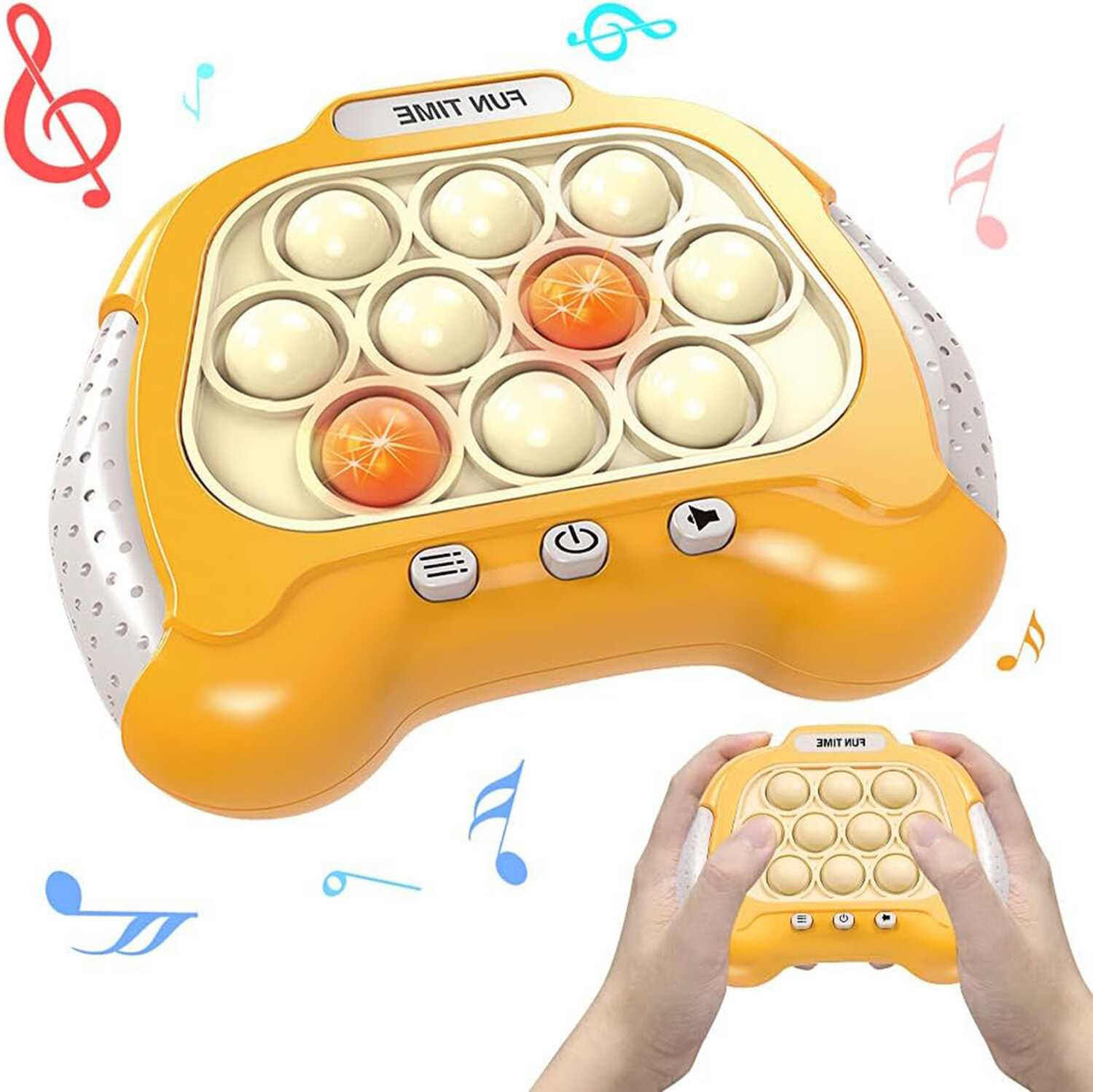 Handheld Travel Pop It Pro Games для детей Электронные фиджет-игры мальчик девочка, Подарок для мальчиков 3-8 лет День рождения Рождество, Светящийся Pop It Game и Фиджет-игрушки для подростков мальчиков 8-12, Консоль быстрого нажатия пузырей, Вес 195 г,