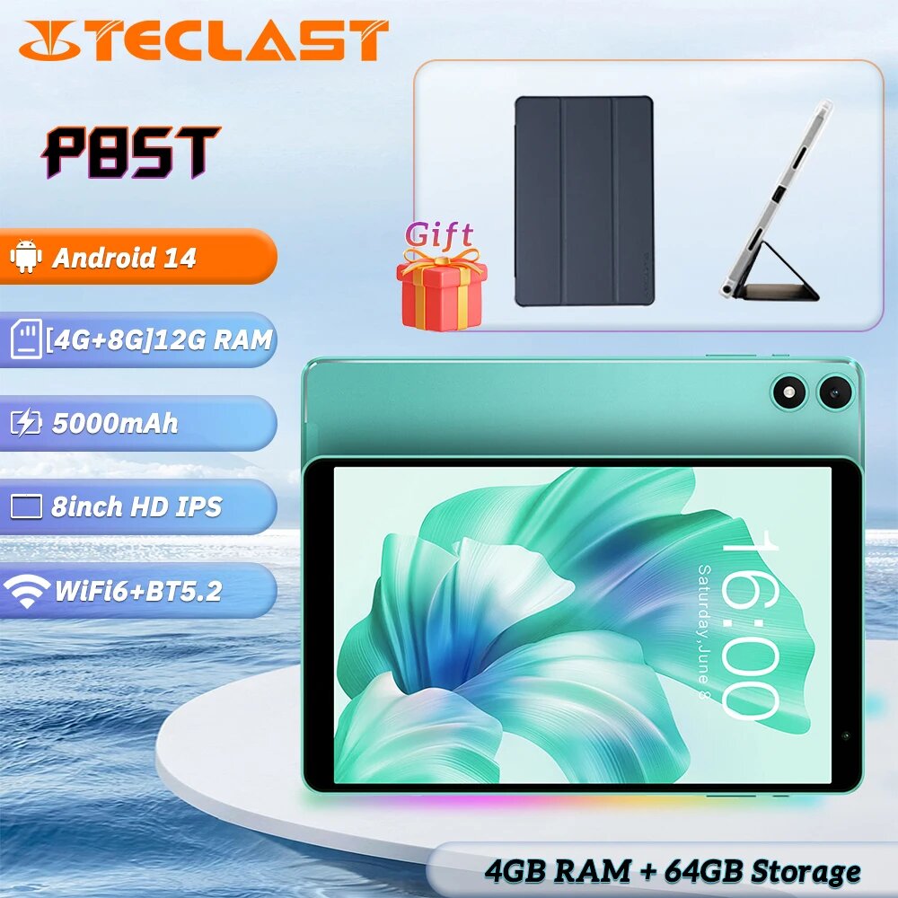 Планшет Teclast P85T, 8", 4/64ГБ, Wi-Fi, Android
