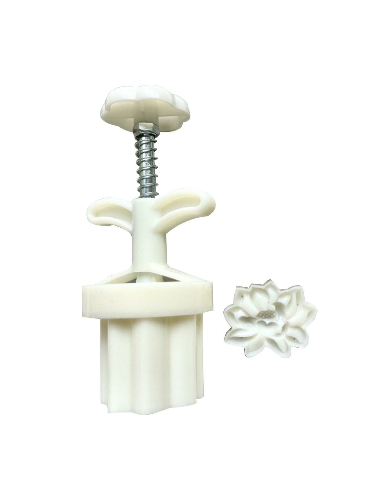 2 шт./набор формочек для лунных пряников, штампы в виде цветка гибискуса, ручная пресс-форма, плунжер, кондитерский инструмент, приспособление для изготовления лунных пряников на праздник середины осени