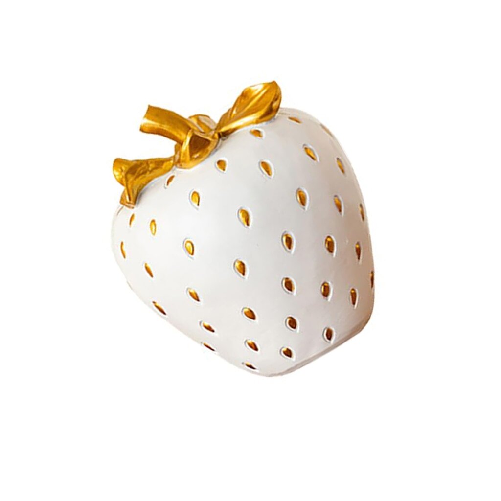 Реквизит для фотосъемки из фруктов и овощей с украшением модели клубничного плода-золотой