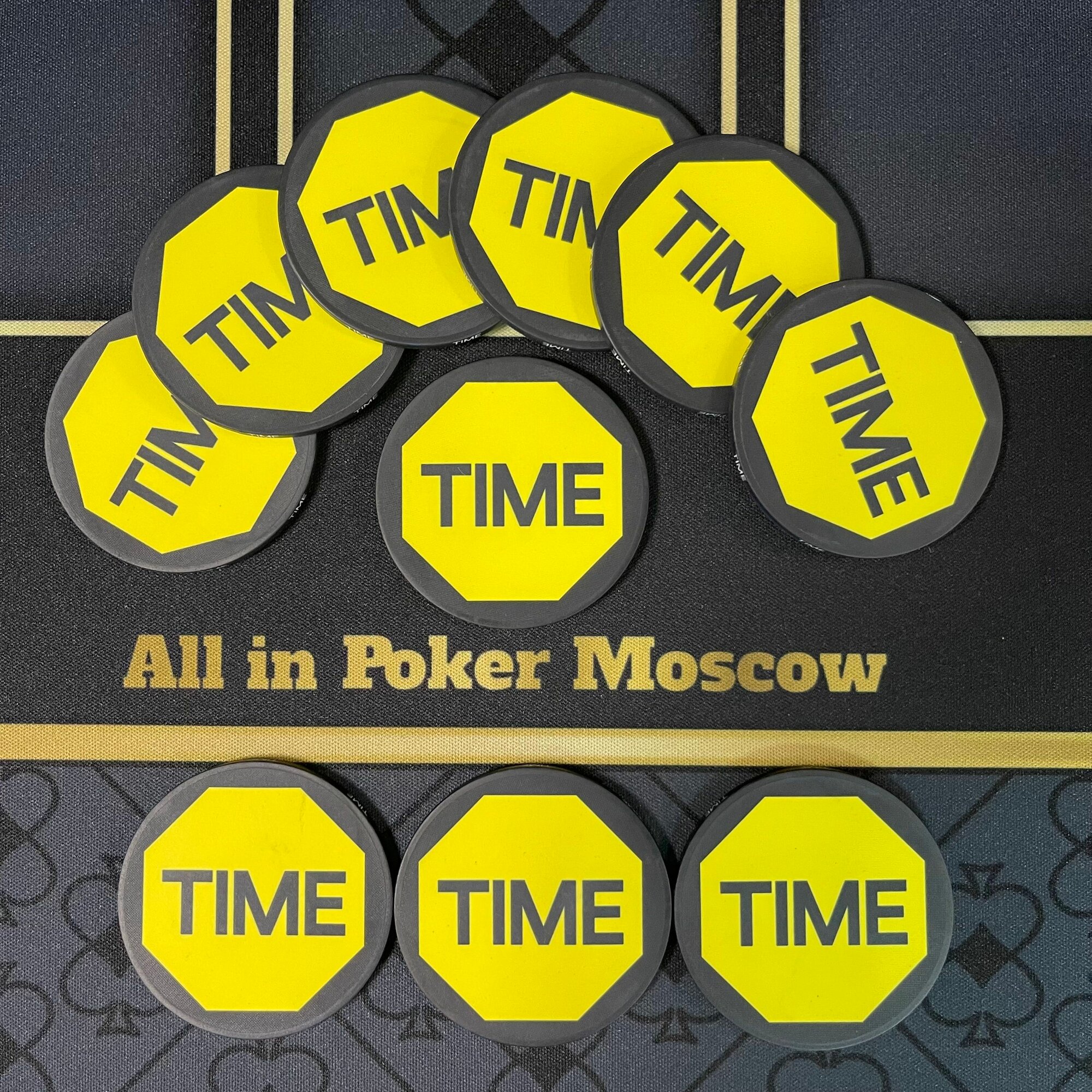 Фишка TIME - Тайм Банк - Фишка керамическая 50 мм - 10 штук