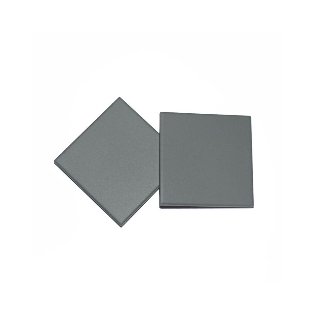 Керамогранит TopCer, универсальный, матовый, 10×10 см, 8мм, 1м², средне-серый