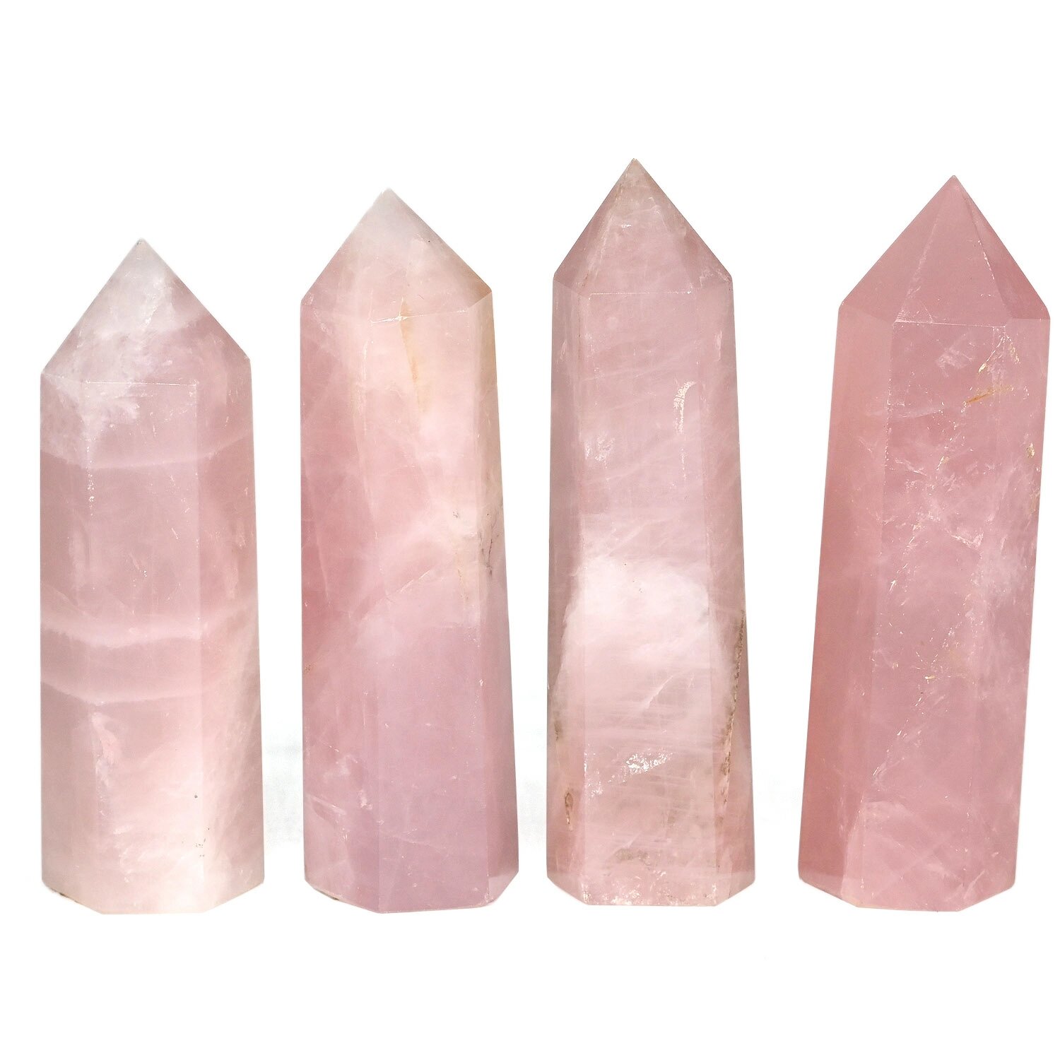 Кристалл розового кварца мадагаскарского 18*18*65мм, 35-55г .