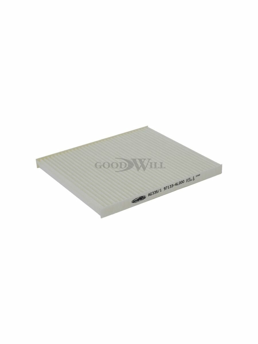 Фильтр салонный (без рамки) Goodwill AG335/1CF для HYUNDAI Accent, KIA Rio / Хендай Акцент, Киа Рио