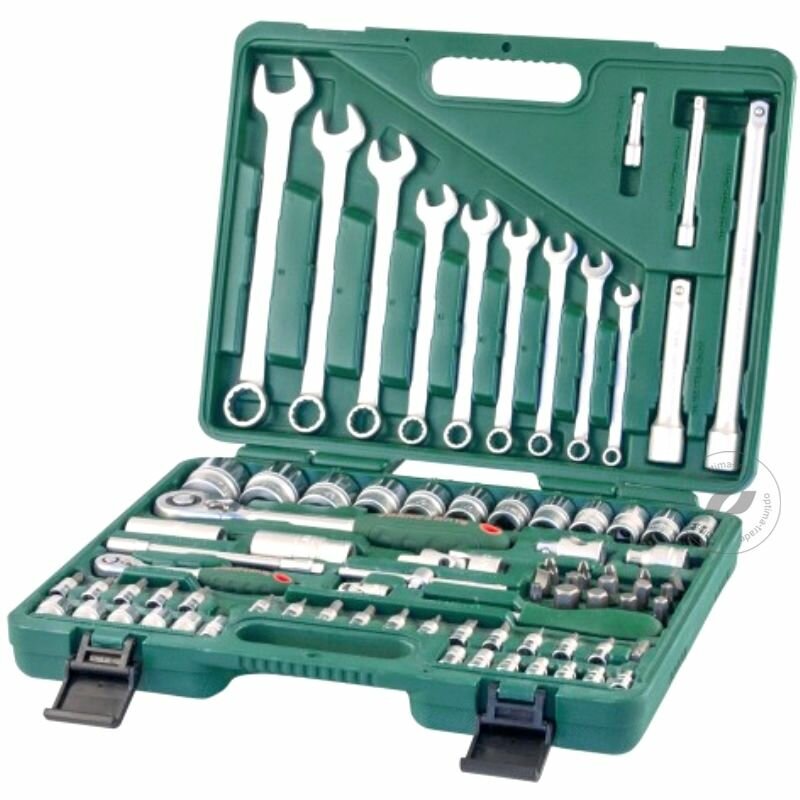 Набор инструментов JONNESWAY 82пр 1/2",1/4" 4-32мм 6-гран. пластик кейс 047399