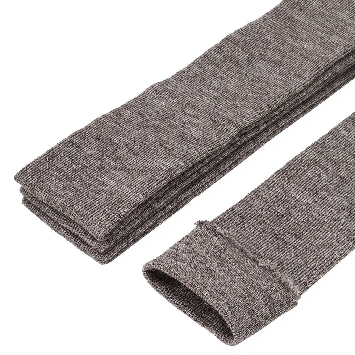 Манжет (рукав) тонкий (30% шерсть, 70% акрил), 14 кл, 1*1, 7см*3м (005 т. Бежевый), 3 м