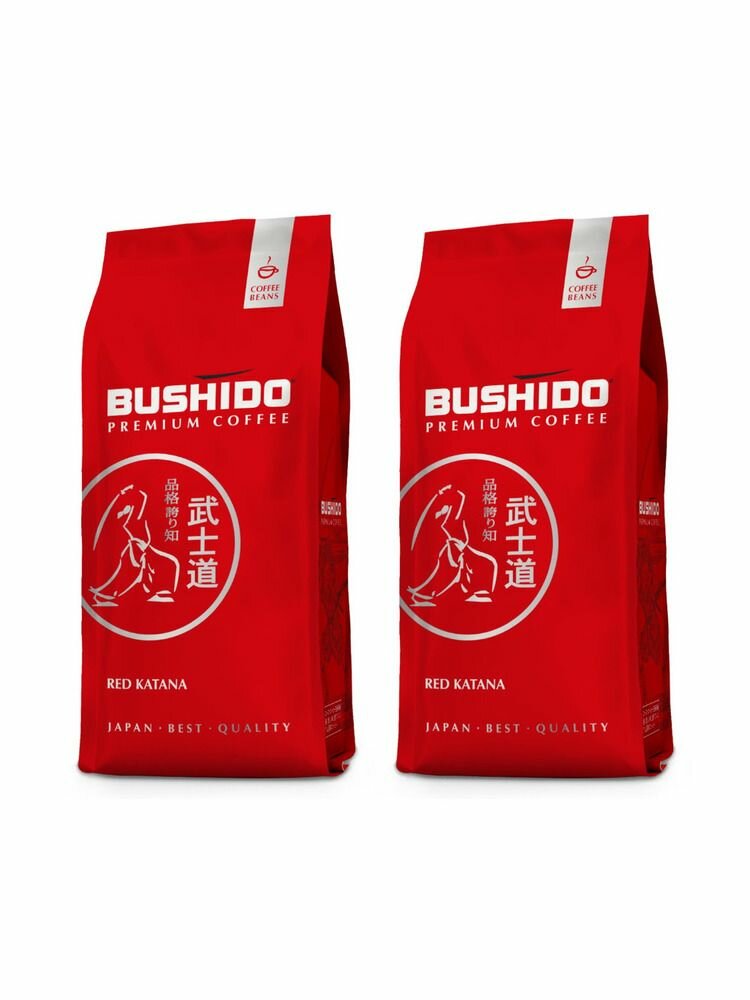 BUSHIDO Кофе Red Katana в зернах, 227 г, 2 шт
