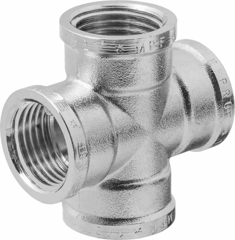 MPF Крестовина 1/2' в/в/в/в, четырёхпортовая, ИС.072298, металлическая трубопроводная
