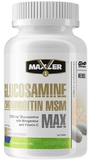Maxler Glucosamine Chondroitine MSM MAX, 90 таб.