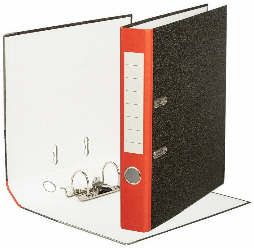 Attache Economy Папка - регистратор Мрамор, красная, 50 мм