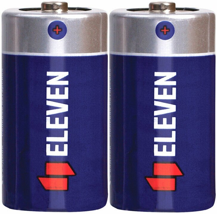 Батарейка Eleven C (R14) солевая, SB2, 18 штук, 301741