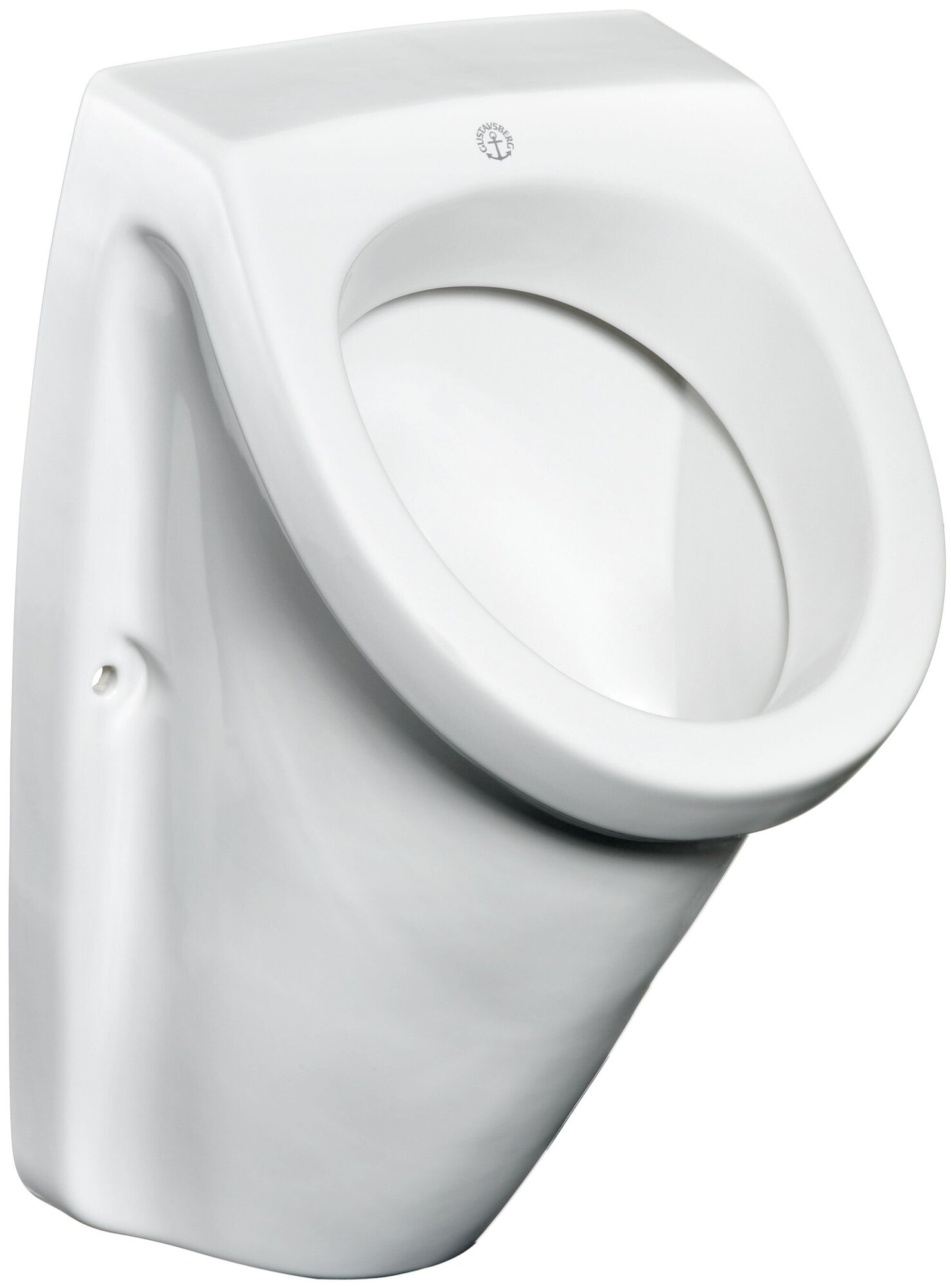 Писсуар подвесной Gustavsberg Saval 157G510001 с горизонтальным выпуском белый