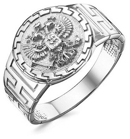 Печатка, серебро, 925 проба, родирование