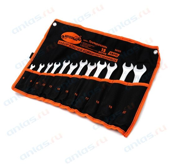 Набор ключей комбинированных 12 пр. 6-22 мм сумка АвтоДело Professional