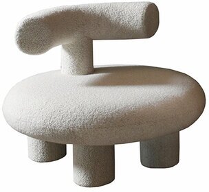 Кресло в стиле WHO ARE YOU by Olga Engel (Маленькое C 530*530*480/280 мм, цвет молочный)