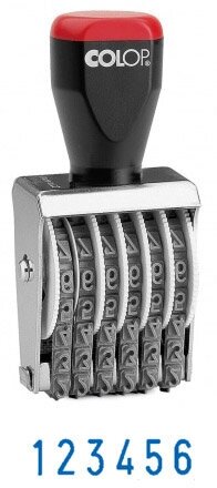 Ленточный ручной нумератор COLOP 09006 цифры высотой 9 мм