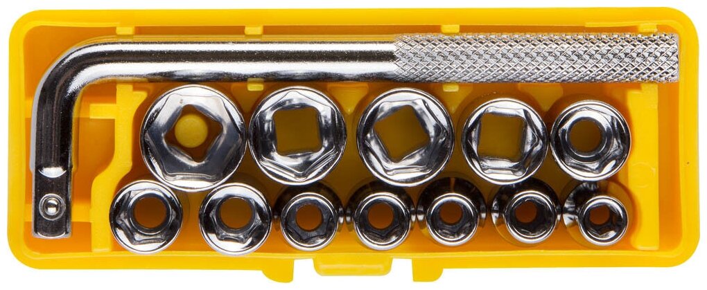 Набор торцовых головок STAYER с воротком 13 шт. 2-26089-H13