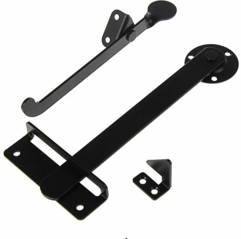 Tech-Krep/Zitar Защелка калитки L230 матовый черный 148401