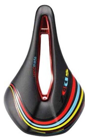 Седло Nandun ZEUS Z-S50 MTB Sport 245*150mm, рельсы сталь, анатомическое, черное,250гр