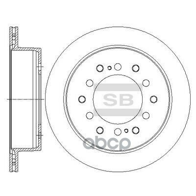 Тормозной диск Sangsin brake SD4039 для тормозной системы оригинальная посадка