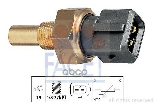 Датчик температуры FORD ESCORT IV CLASSIC 1.6 16V Facet арт. 73165