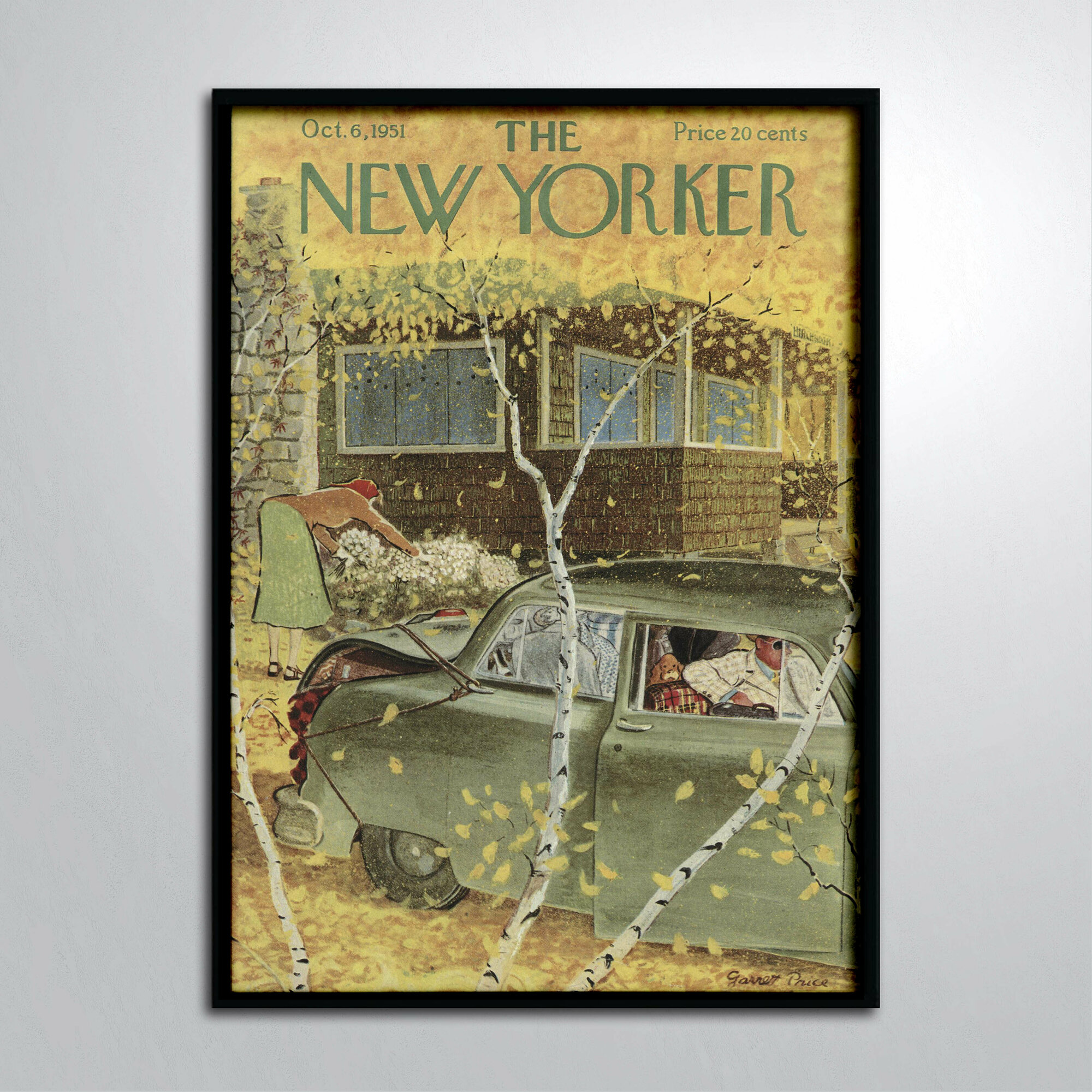 Постер без рамы/Постер для интерьера/Плакат Винтажный Журнал Нью Йоркер The NEW YORKER 6 октябрь 1951 г