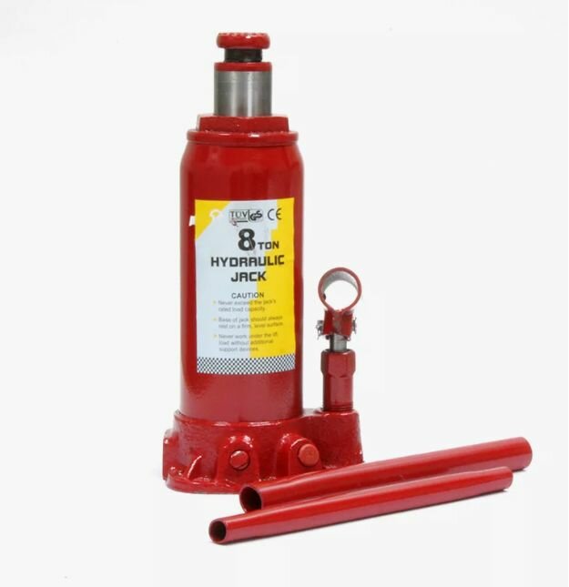Домкрат бутылочный одноштоковый 8т, с выдвижным винтом TORIN TH90804