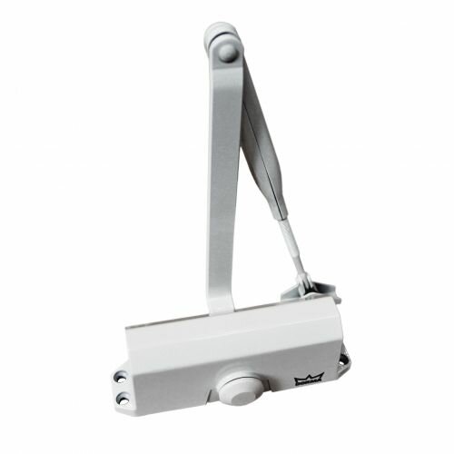 Доводчик дверной Dorma TS 77 EN3, с рычажной тягой, белый (DIY)
