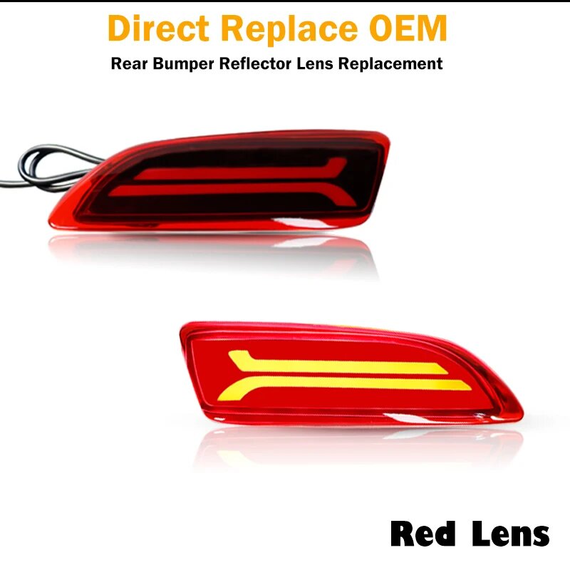 Задние противотуманные фары, 2 шт, красные, светодиодные, на бампер, для Toyota короллы, Лексус, CT200h Red Lens